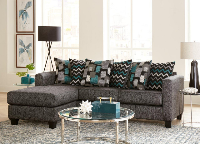 7820 2 pc Chofa in Jedi Black